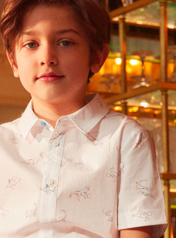Chemise Imprimée Dinosaure Garçon Sergent Major